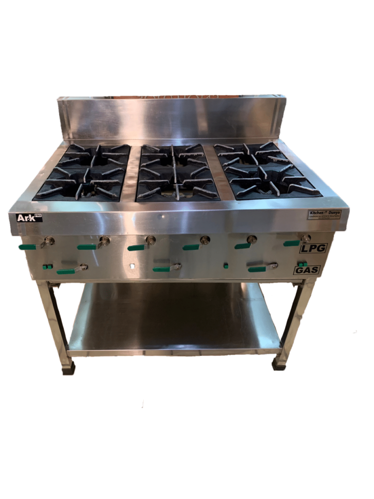 6 Burner Stove Dual System - Kitchen Dunya