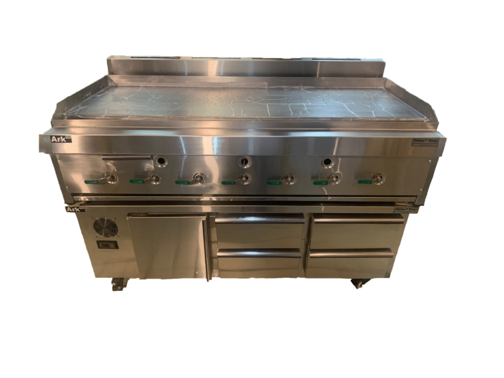 Gas Griddle with Chef Base Chiller - Kitchen Dunya
