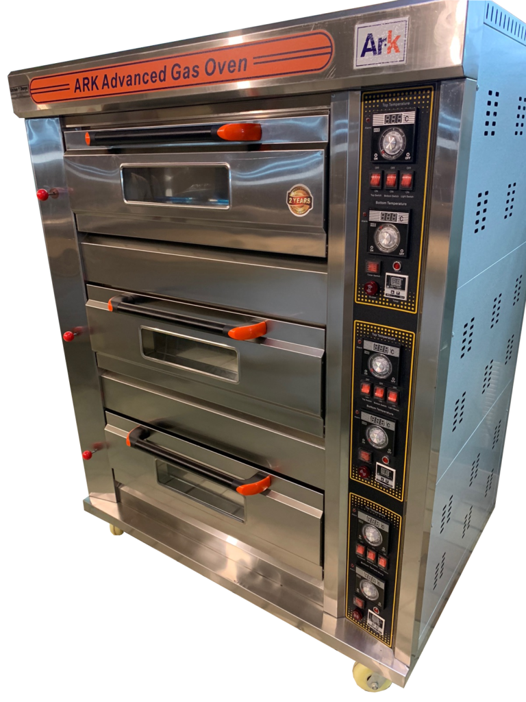 Triple Deck Oven with Stone Base - Kitchen Dunya